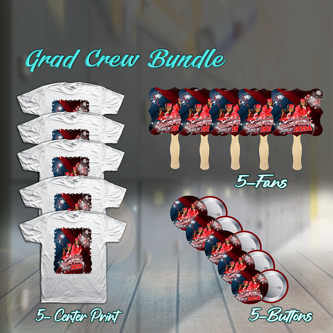 Center Print Grad Crew Bundle – The Dezign Box